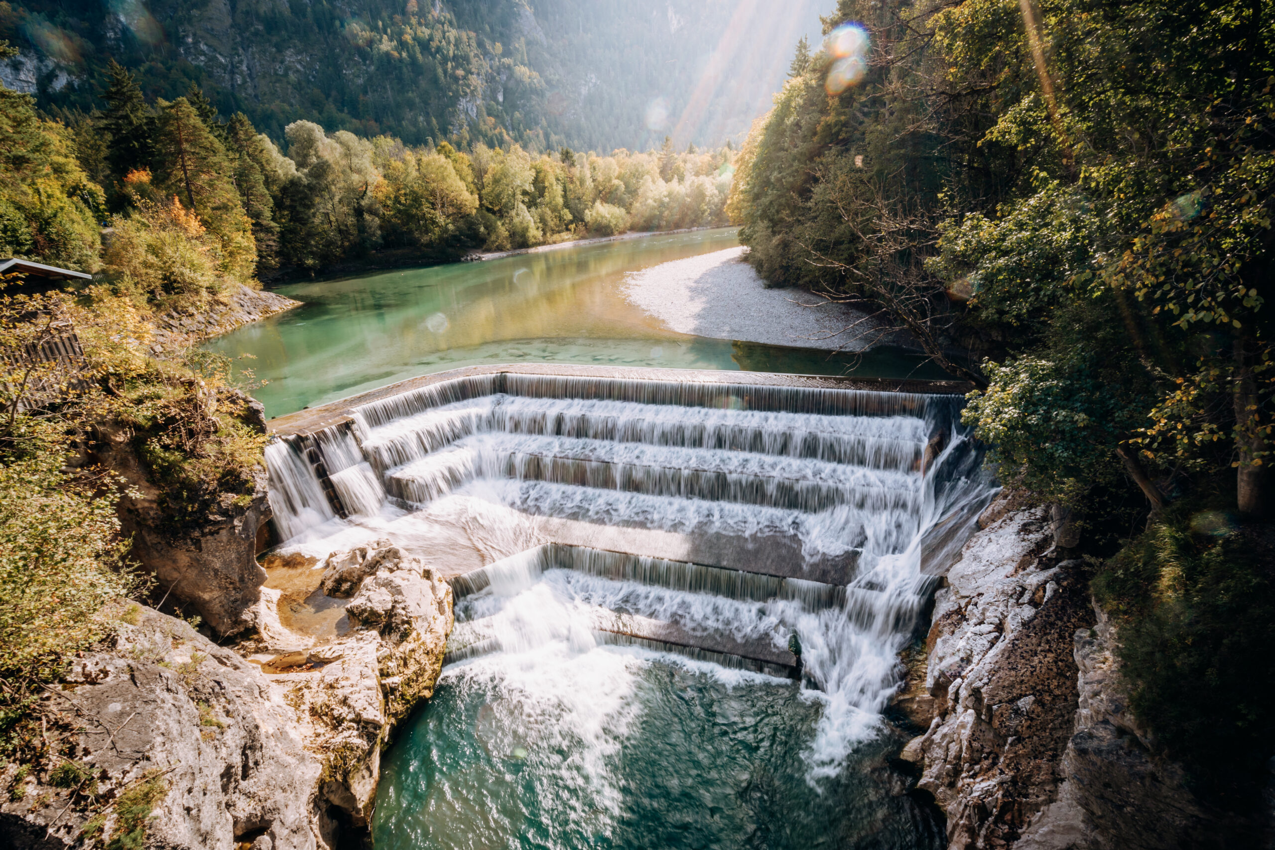 Sehenswürdigkeiten in Füssen – Lechfall Füssen - Danielsblendensicht